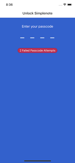 Nü Passcode · Issue #761 · Automattic/simplenote-ios · GitHub