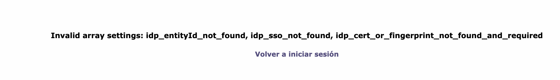 Invalid array settings · Issue #48 · derricksmith/phpsaml · GitHub