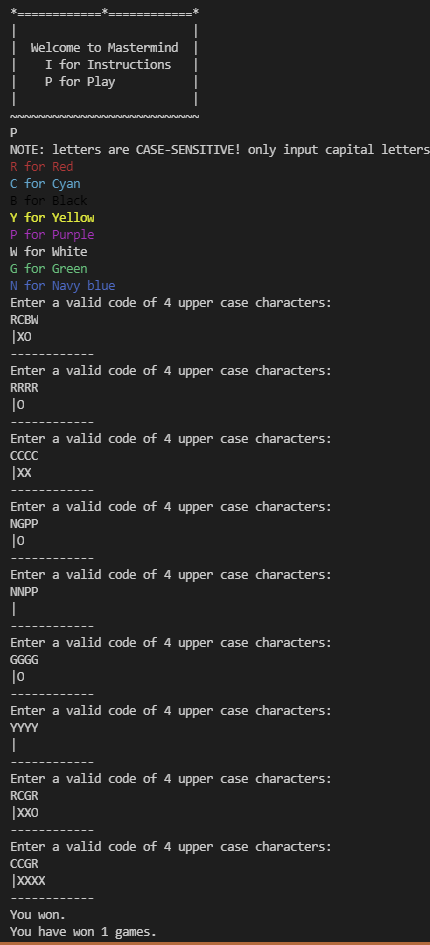 GitHub - EmilieYZhang/mastermindGame: A fun game (in java) based on the ...