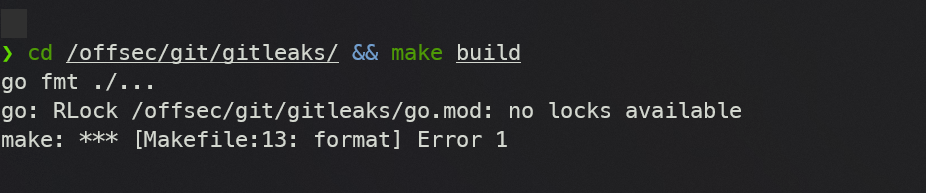 Unable to compile program // go.mod: no locks available · Issue #867 ...