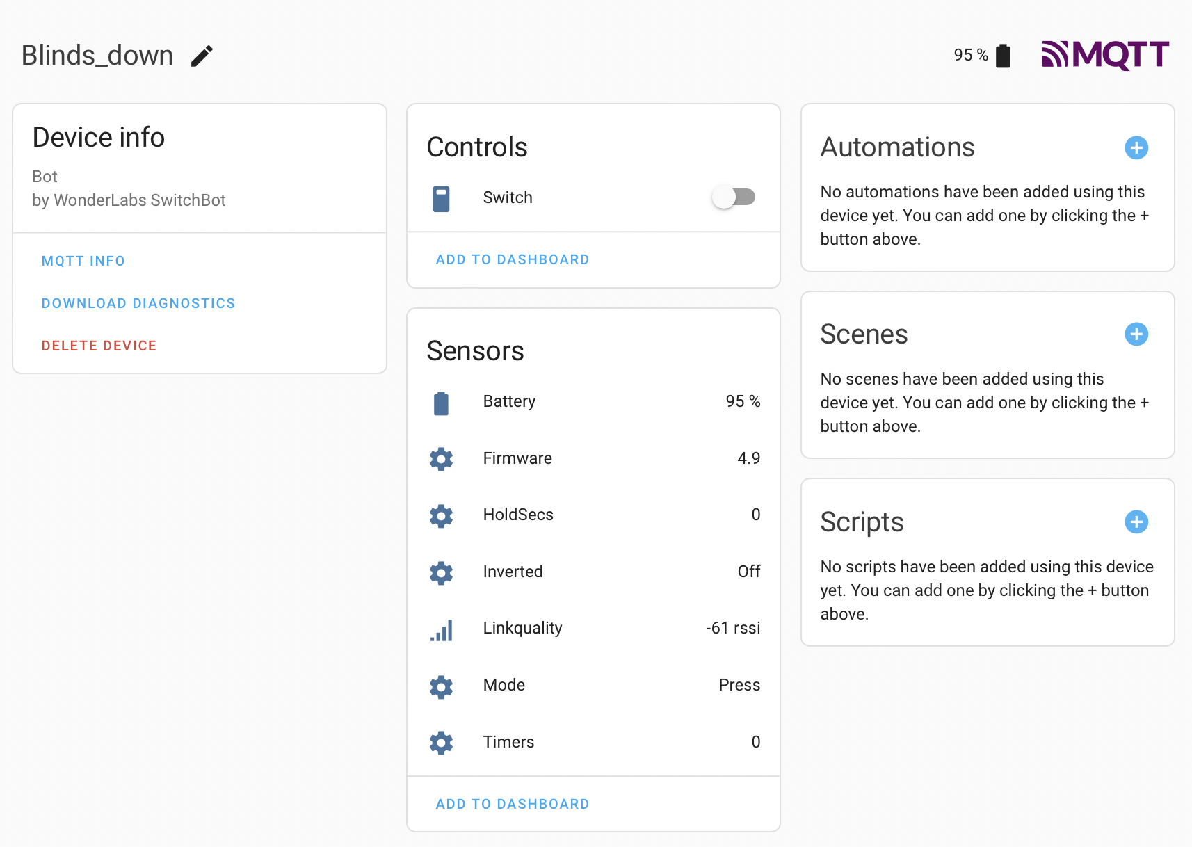 No Switchbot Action From Ha Triggers · Issue 73 · Devwavesswitchbot Mqtt Ble Esp32 · Github 