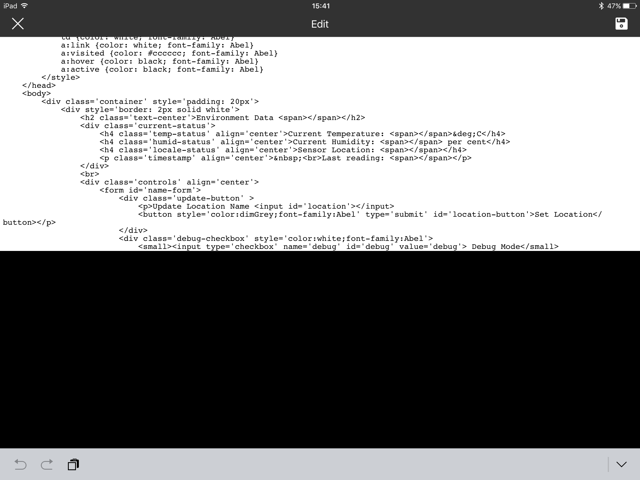 Edit code view displayed incorrectly when an external keyboard is used · Issue #290 · CodeHubApp ...