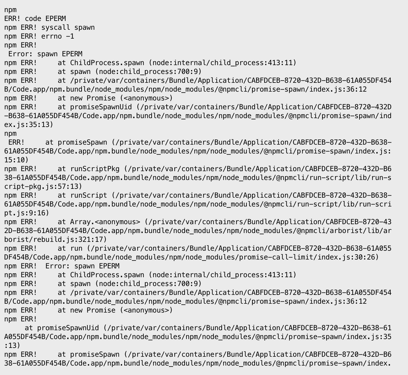 Yarn (Package Manger) · Issue #477 · thebaselab/codeapp · GitHub