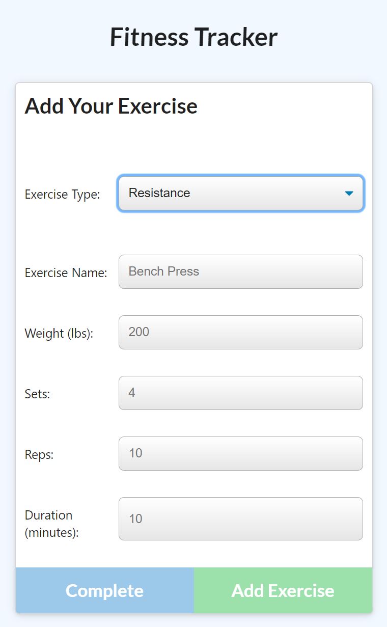 GitHub - gfranco19/workout-tracker