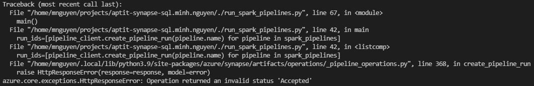 Createpipelinerun Returns 202 Instead Of 200 · Issue 19042 · Azureazure Sdk For Python · Github