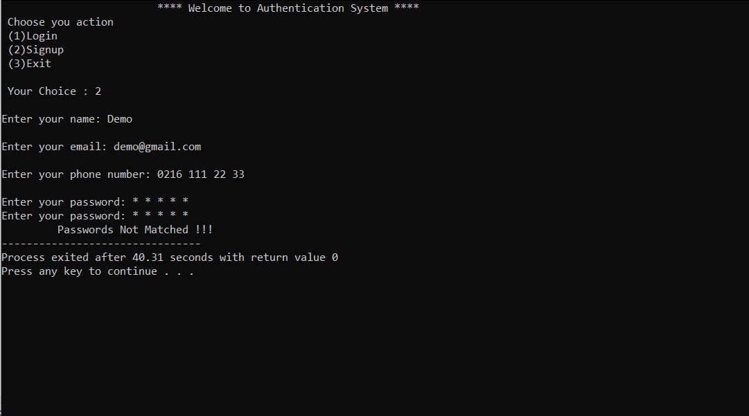 GitHub - keskinEvren/basic-authentication-system-c: This is a basic authentication system that ...