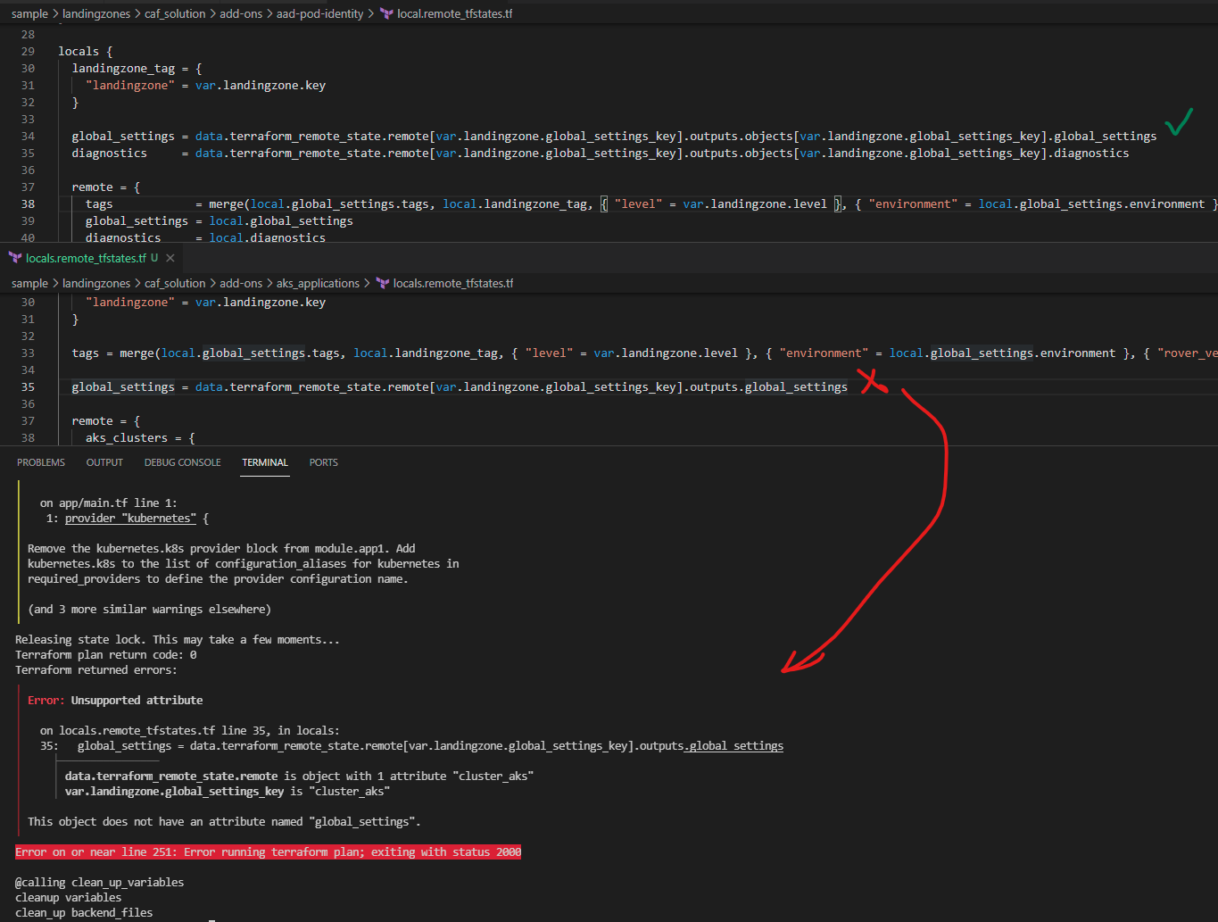 [bug] Global_settings var not updated for 2 addons · Issue #185 · Azure ...