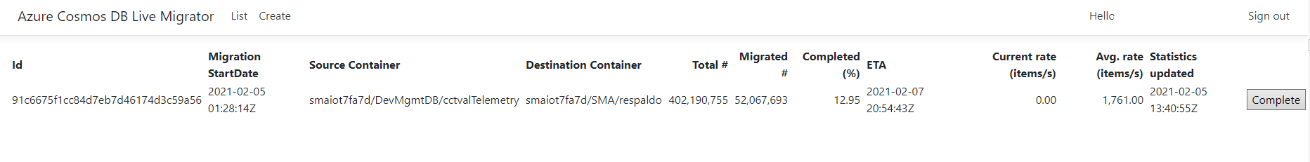Data Migration Stuck At The Same Level On Different Migration Attempts · Issue 32 · Azure