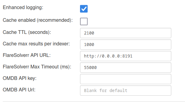 [anidex] (configuring) Anidex search returned unexpected result. Expected 200 OK but got ...