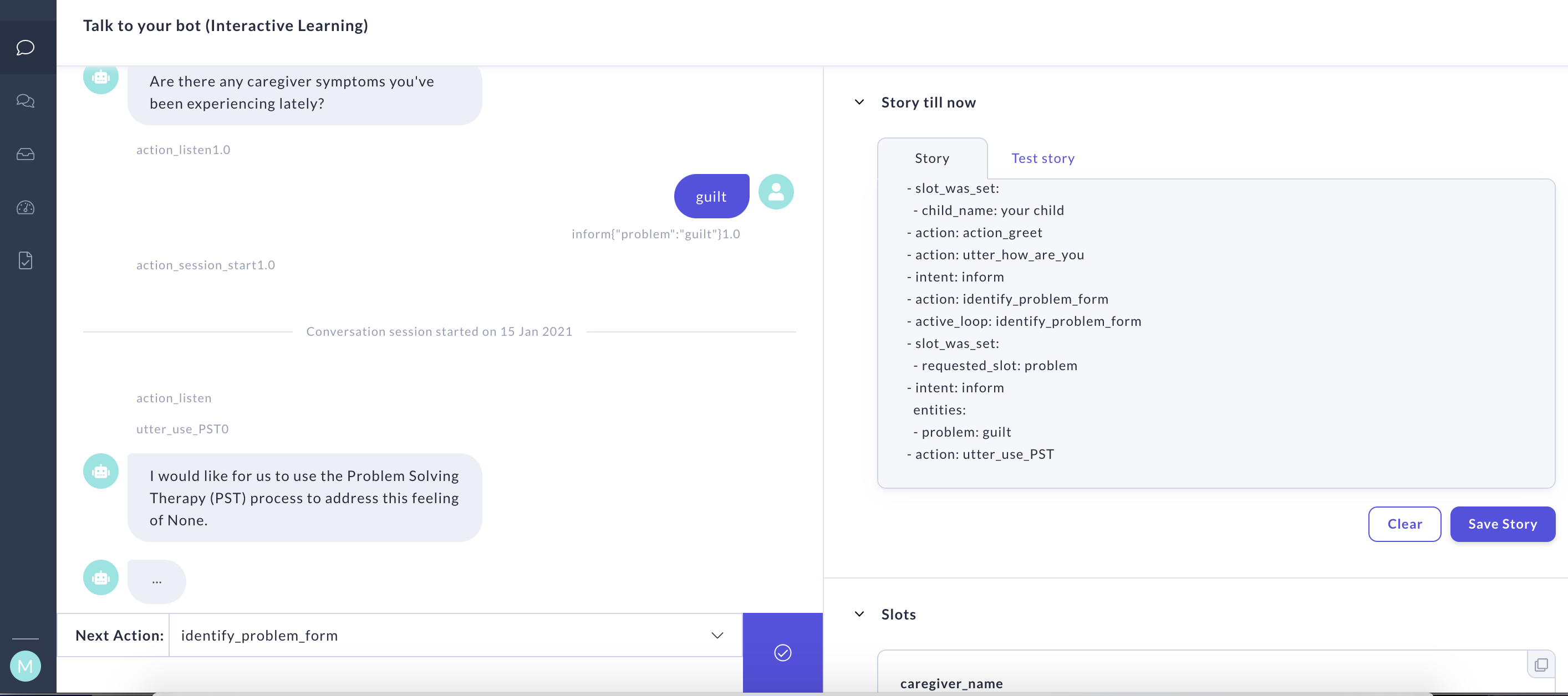 Rasa X: Correcting actions triggers “action_session_start” in the middle of conversation · Issue ...
