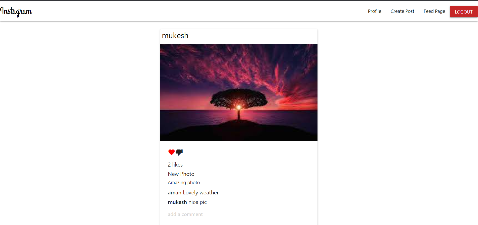 GitHub - ShubhamSingh1983/InstagramClone-frontend