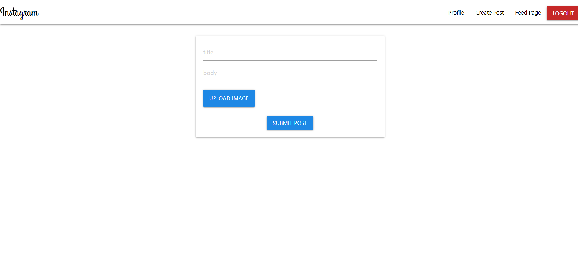 GitHub - ShubhamSingh1983/InstagramClone-frontend