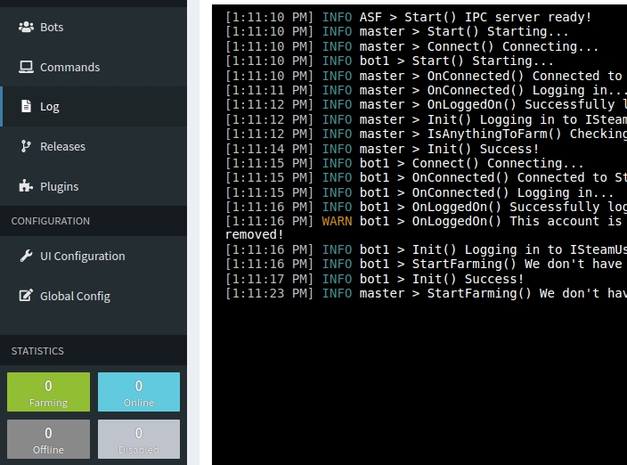 no bots are showing up · Issue #1199 · JustArchiNET/ASF-ui · GitHub