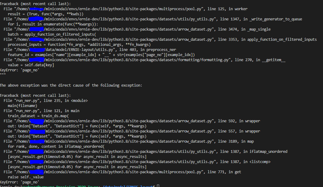[Bug]: 源码提供的Funsd和xfund_zh数据集缺少字段导致复现ERNIE-layout微调中多处报错 · Issue #6817 ...