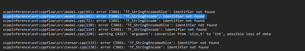 TF_StringEncode & TF_StringEncodedSize not found · Issue #50067 · tensorflow/tensorflow · GitHub
