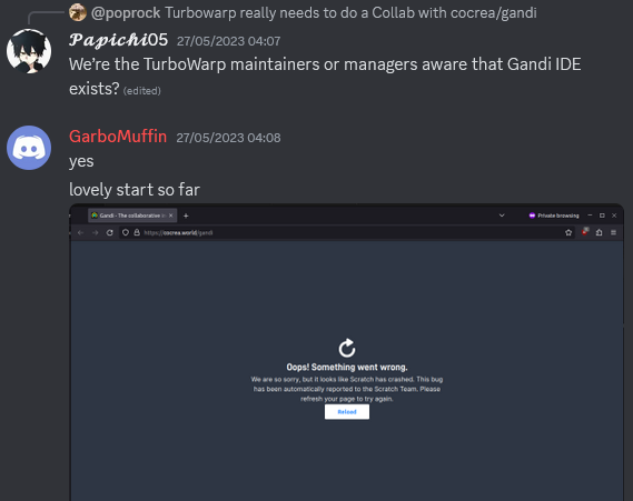 Open project in Gandi IDE button · Issue #6702 · ScratchAddons/ScratchAddons · GitHub