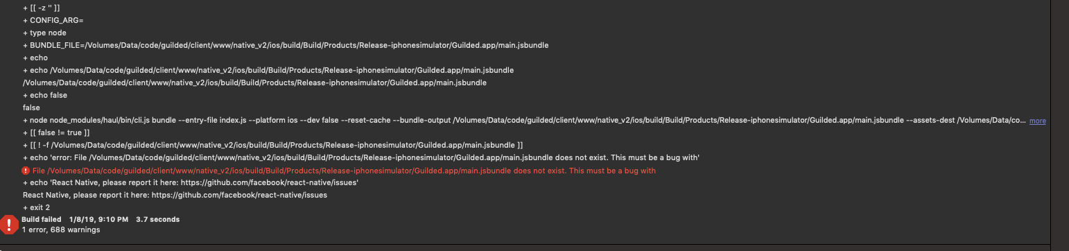 iOS Bundle Isn't Output to Product.app Folder · Issue #509 · callstack/haul · GitHub