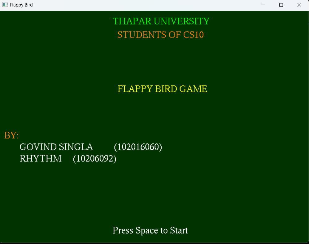 GitHub - govind978/Flappy-Bird-OpenGL