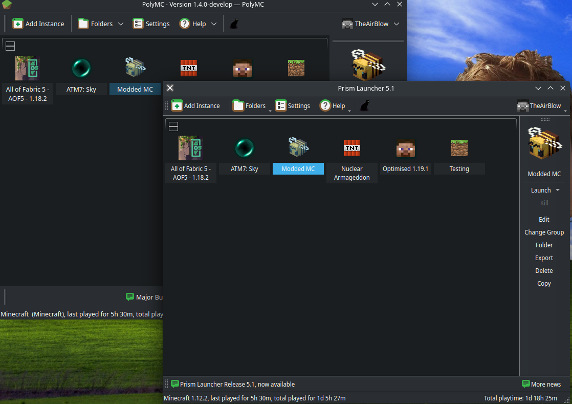 GUI looks uglier compared to PolyMC and the icon is gone · Issue #388 ...