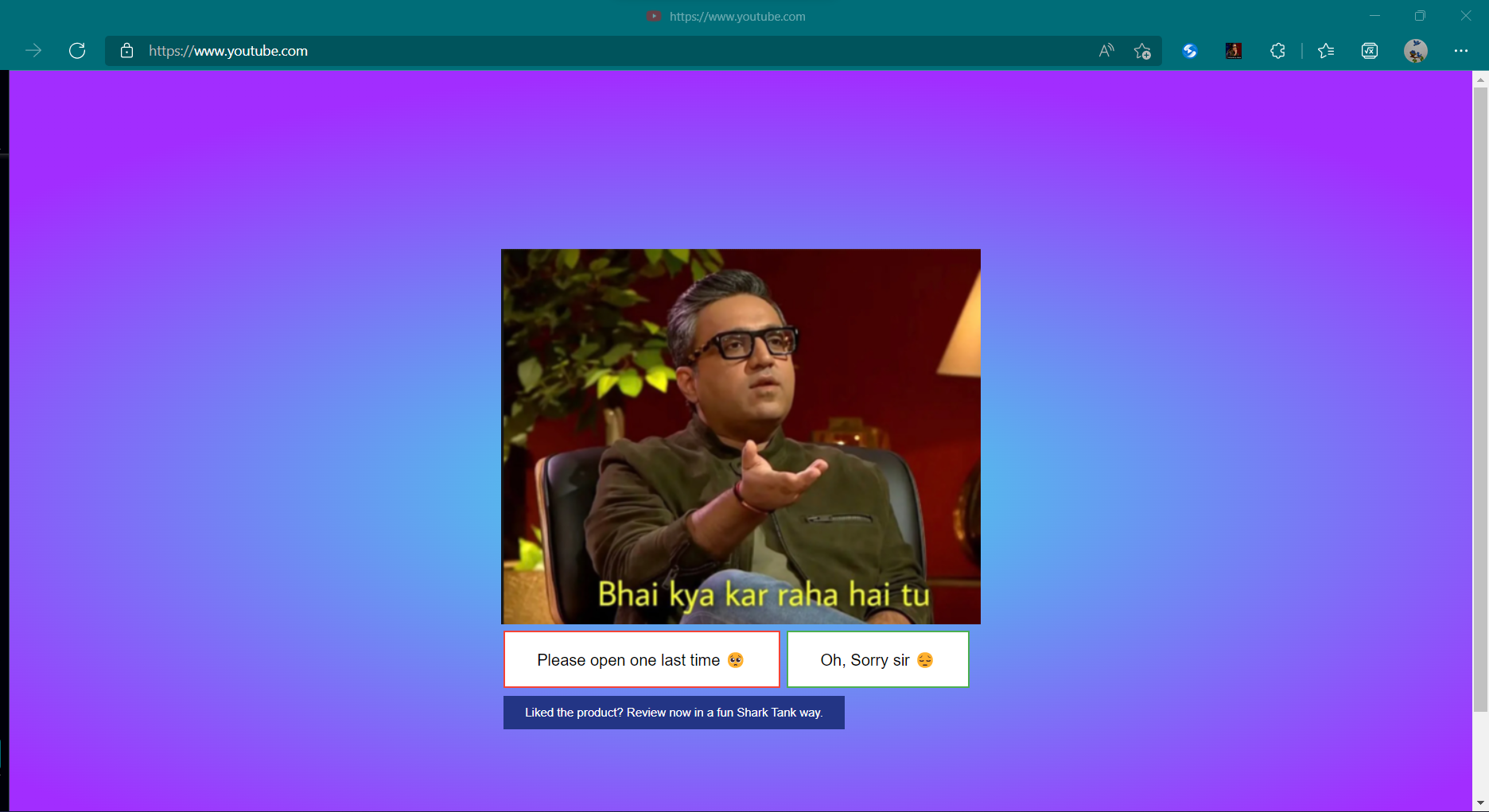 GitHub - VagishaGupta9/Shark-Tank-Meme-Extension