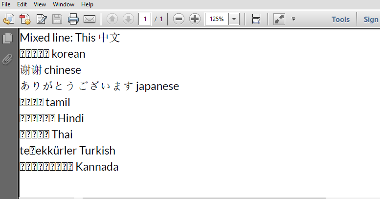 Settings.CheckIfAllTextGlyphsAreAvailable does it only support few ...