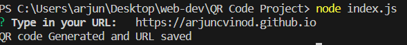 GitHub - arjuncvinod/QR-Code-Generator: QR code generator built using Node js