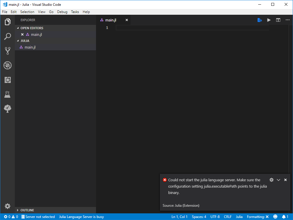 Julia 1 0 Doesn T Seem To Work · Issue 537 · Julia Vscode Julia Vscode · Github