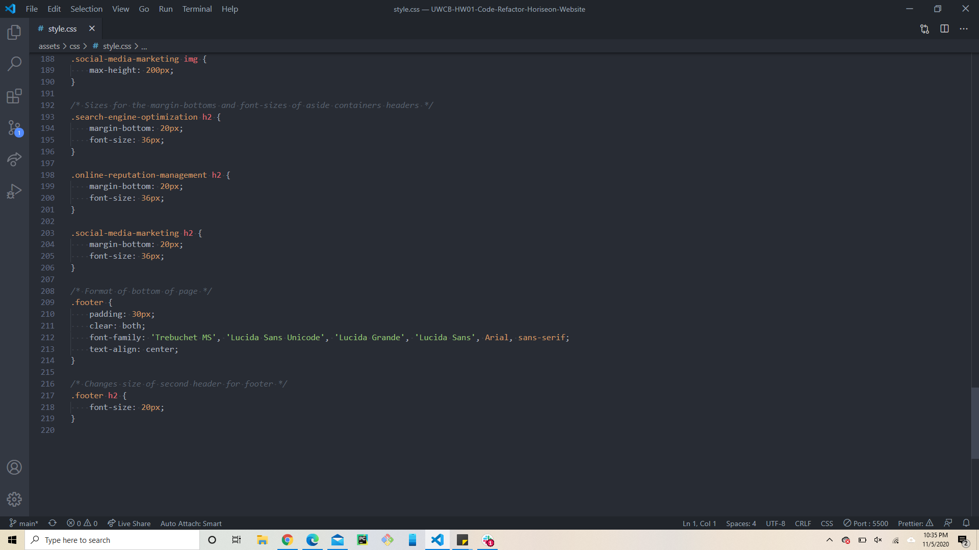 GitHub - MartinRenteria/Code-Refactor-Horiseon-Website: A refactoring project that taught me the ...
