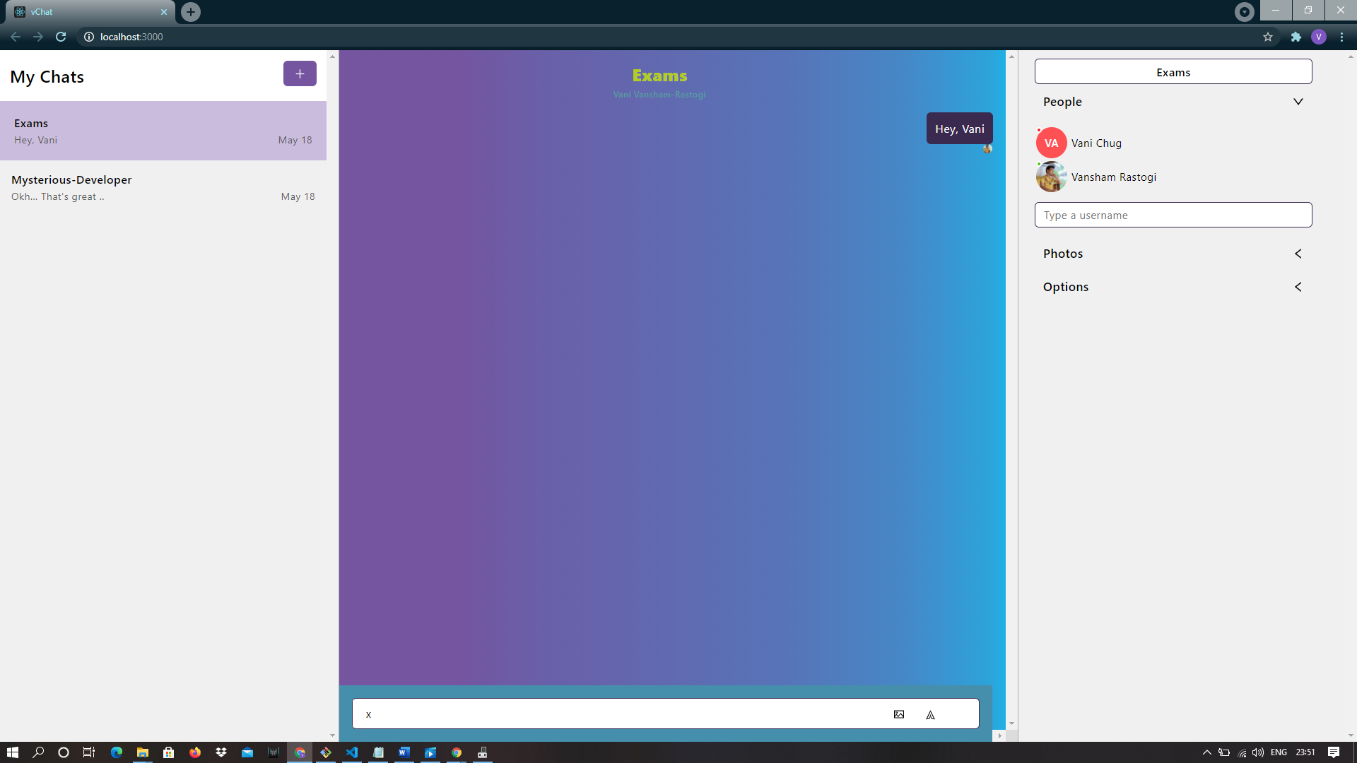 GitHub - Mystery-2-Dev/vChat: Realtime Chat application