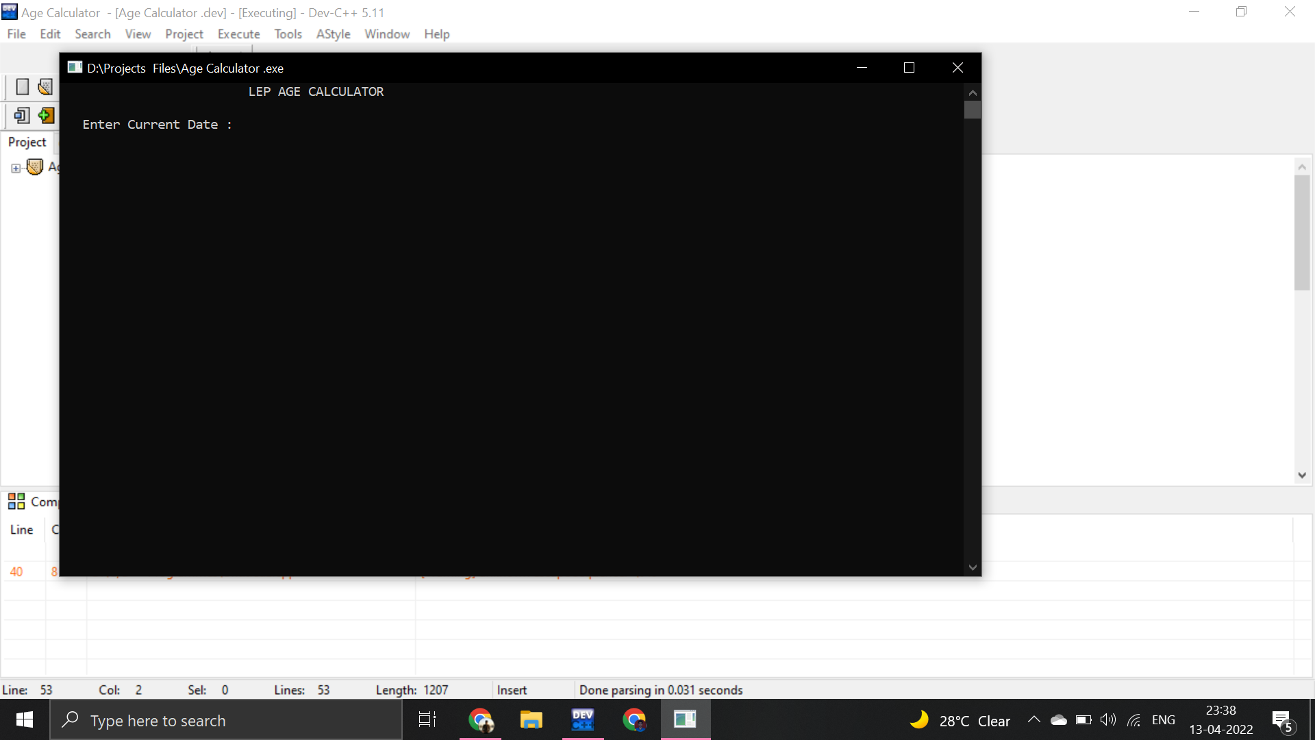 GitHub - me-sachin/Age-Calculator: This Program will calculate age in ...