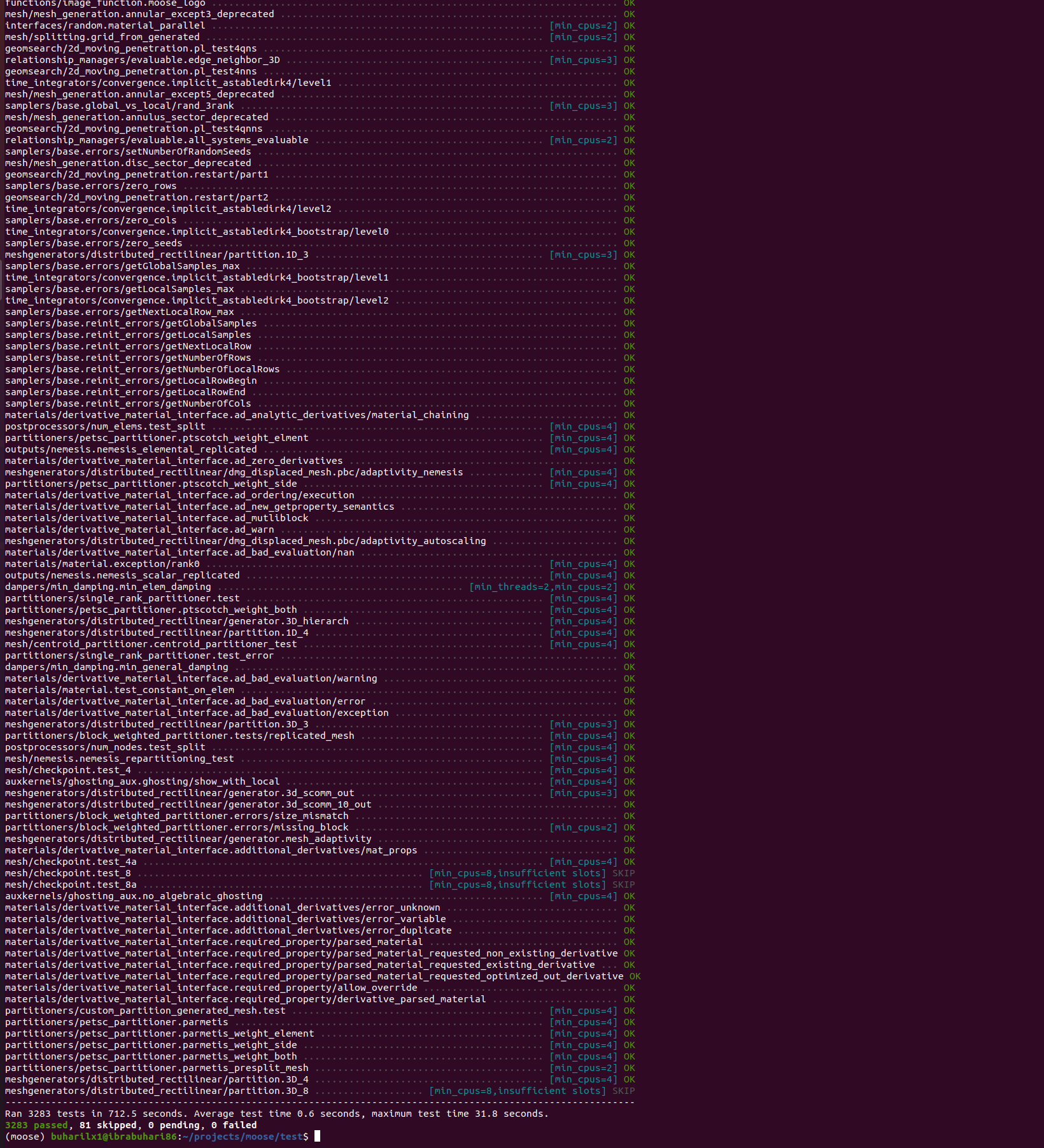 Error Compiling And Testing Moose · Idaholab Moose · Discussion 21479 · Github