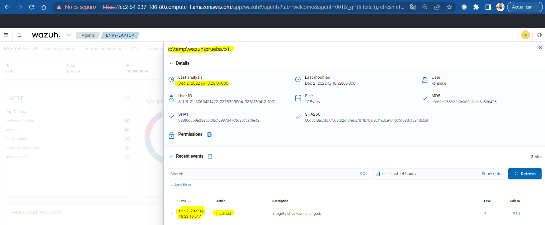 Release 4 4 0 Alpha 1 E2e Ux Tests File Integrity Monitoring · Issue 15553 · Wazuh Wazuh