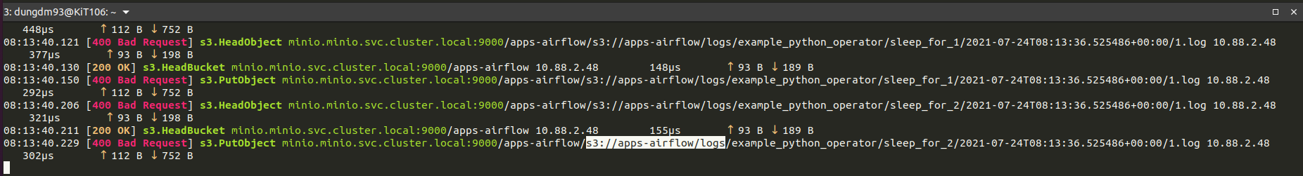 S3 remote logs InvalidObjectName · Issue #17202 · apache/airflow · GitHub