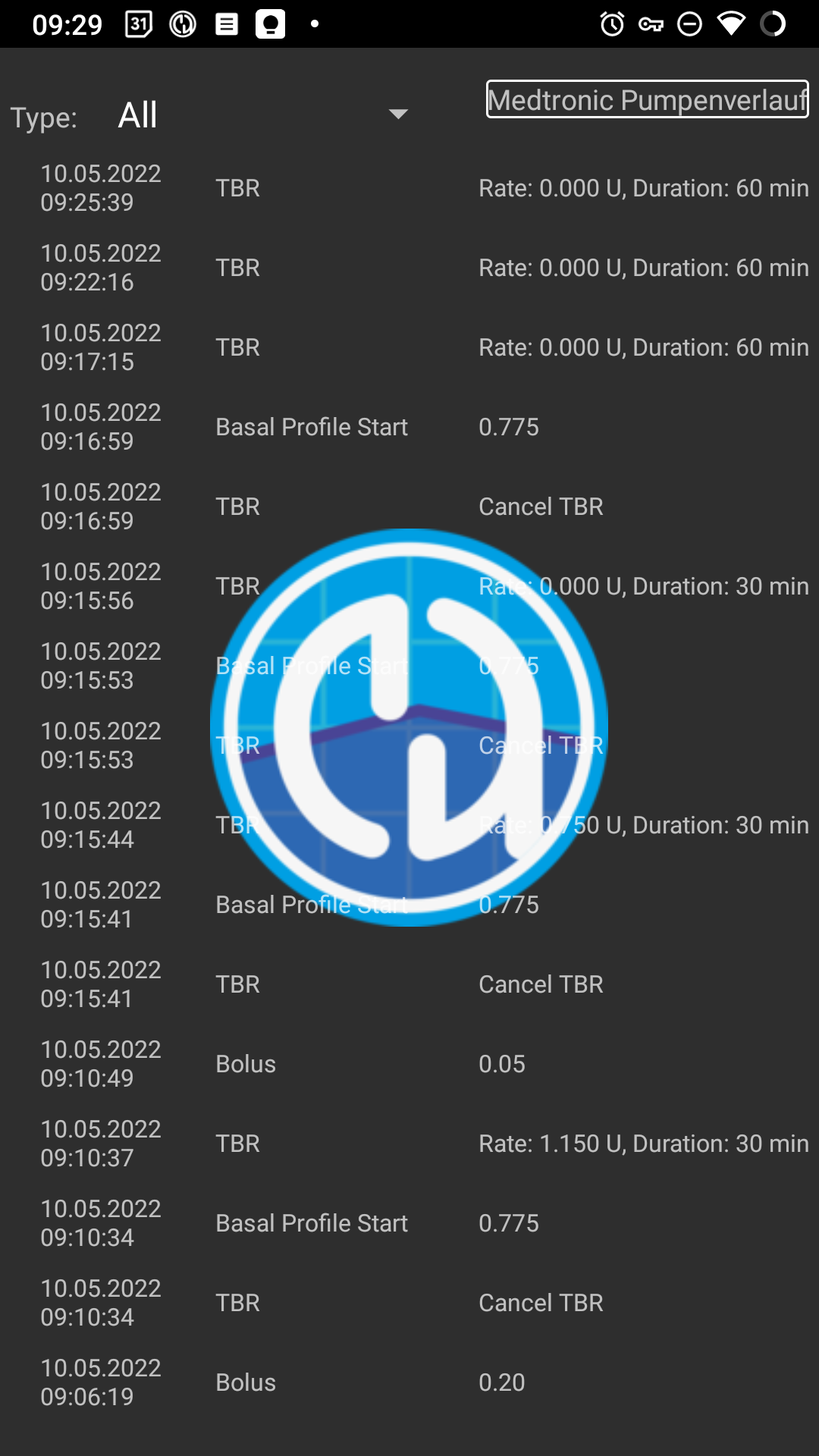 Overlay in pump history screen · Issue #1722 · nightscout/AndroidAPS · GitHub