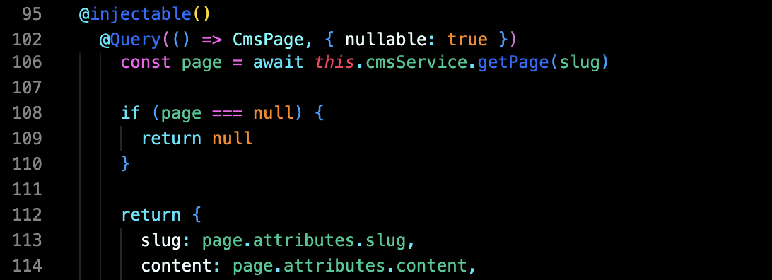 Sticky Scroll Grabbing Decorators Instead Of Classfunction Names 