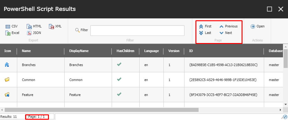 Show-ListView - page navigation section · Issue #1076 · SitecorePowerShell/Console · GitHub
