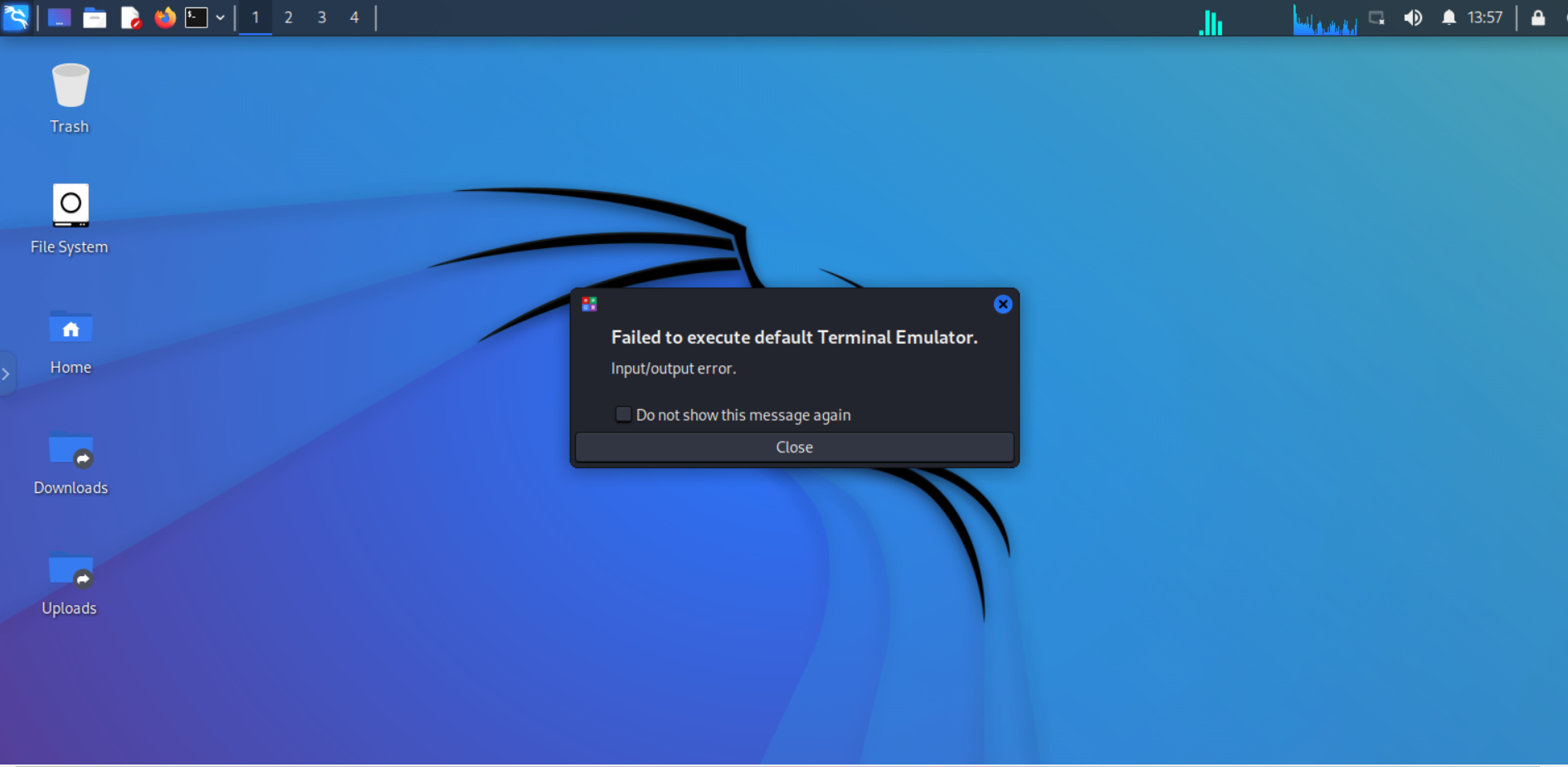 Fail To Excute Default Terminal Kali Linux · Issue 248 · Kasmtechworkspaces Issues · Github 1678