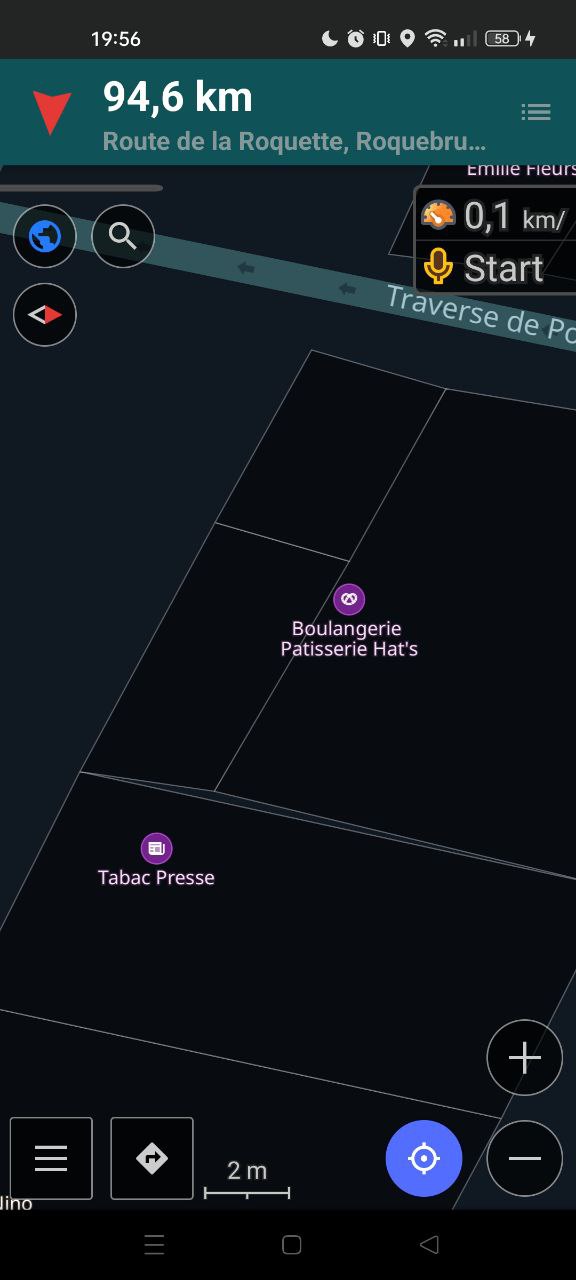 Bakery get's an info icon on higher zoom levels (map rendering engine ...