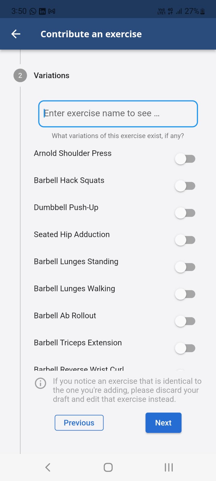Improve variations widget for new exercises · Issue #254 · wger-project/flutter · GitHub