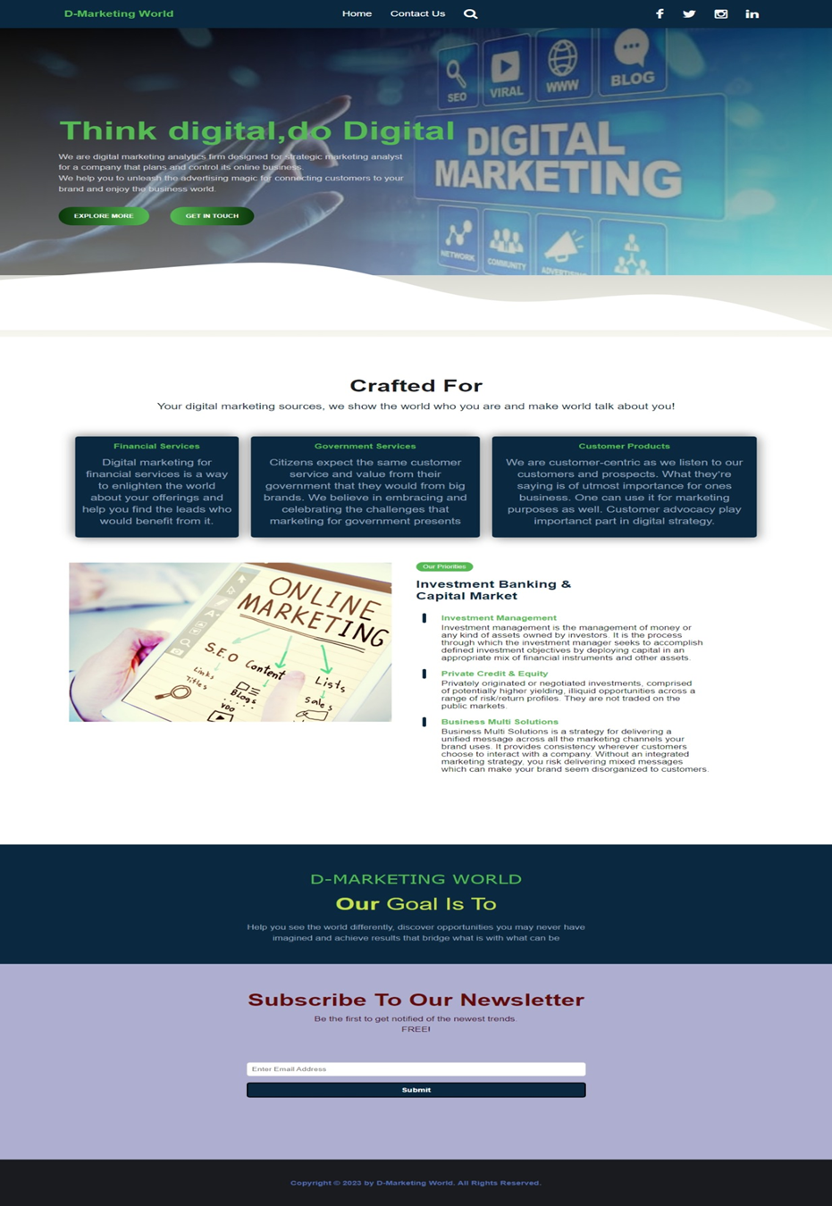 GitHub - Shradd20/D-Makerting-World