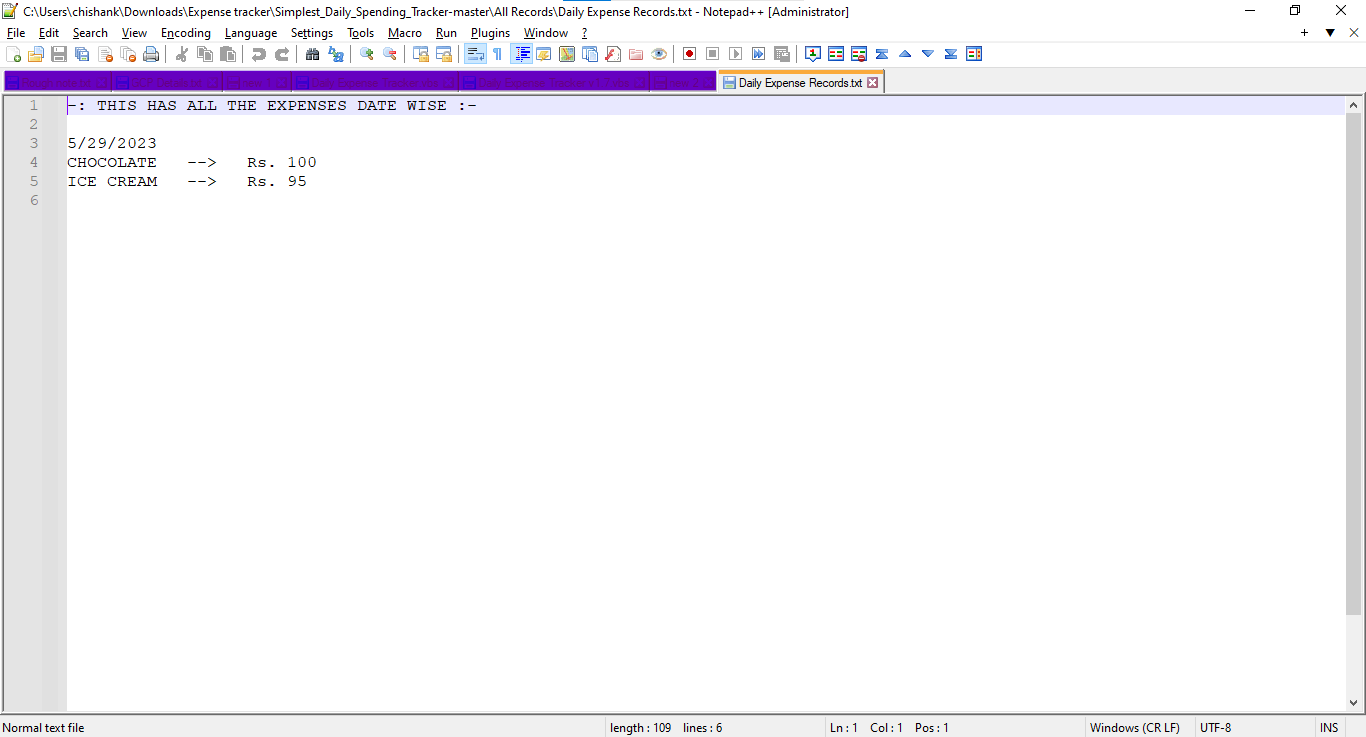 GitHub - csfCodes/Simplest-Daily-Spending-Tracker: This is the most simplest Daily Expense ...