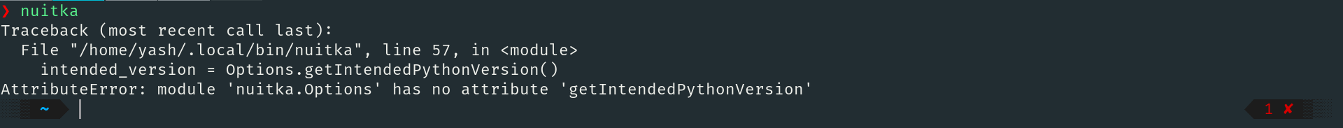 AttributeError: module 'nuitka.Options' has no attribute 'getIntendedPythonVersion' · Issue #793 ...