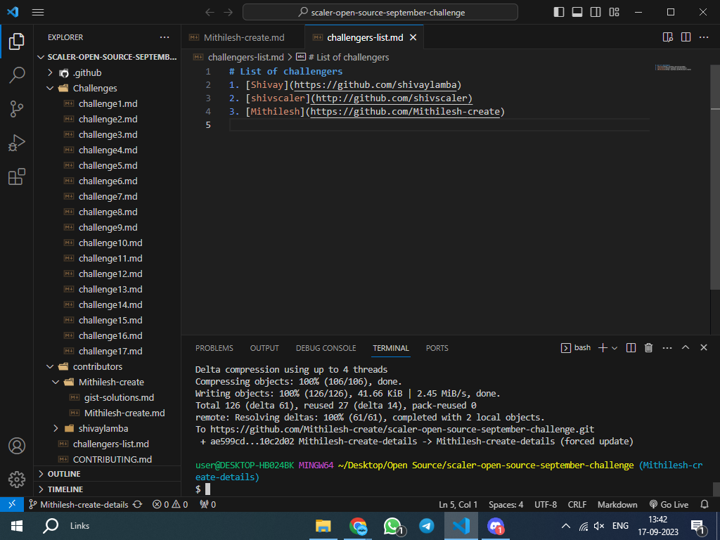 Challenge #28 - Mithilesh Sharma · Issue #256 · scaleracademy/scaler-open-source-september ...