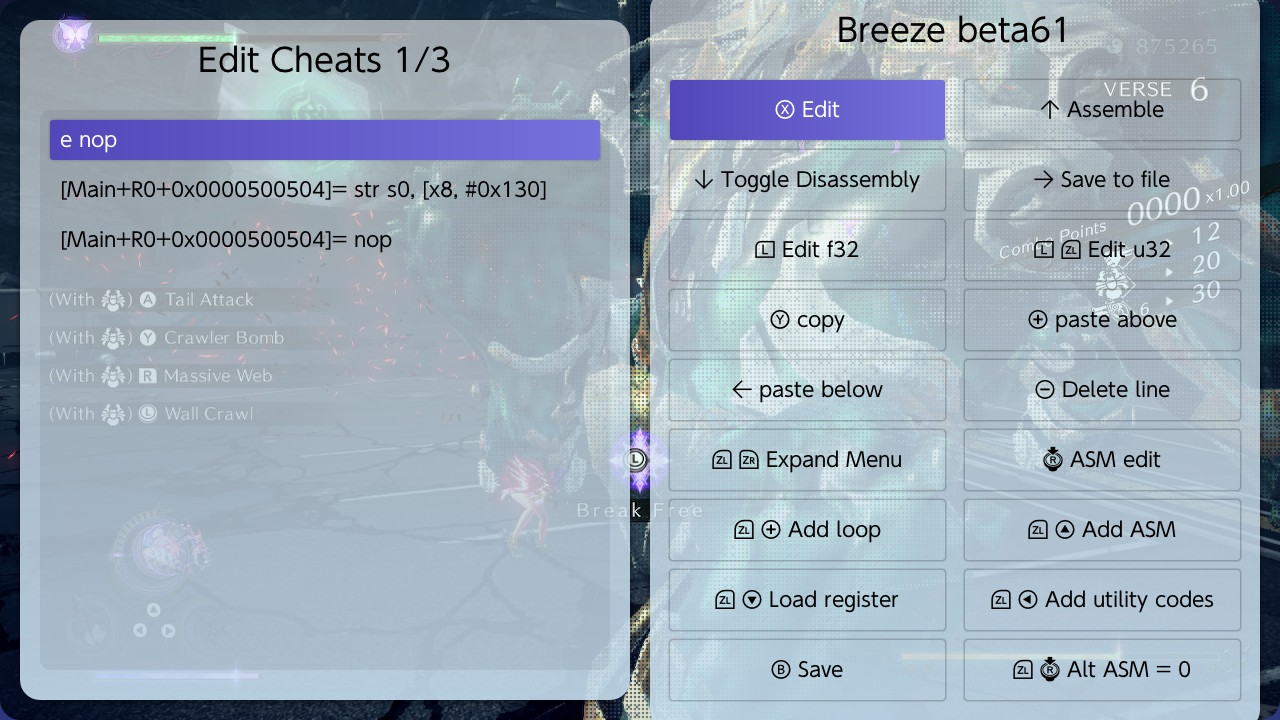 MyNXCheats/cheats/Bayonetta 3/readme.md at main · tomvita/MyNXCheats · GitHub