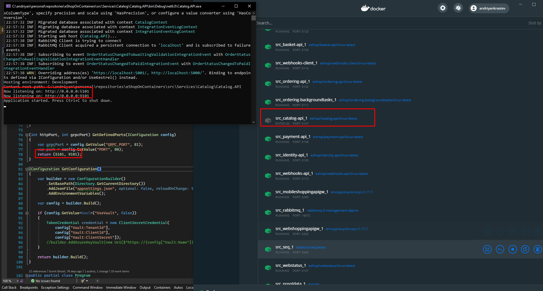 [Question] How can i debug specific microservice? · Issue #1836 · dotnet-architecture ...