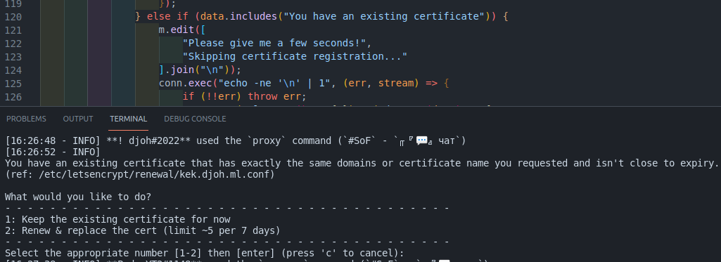 Need help with passing user input · Issue #1066 · mscdex/ssh2 · GitHub