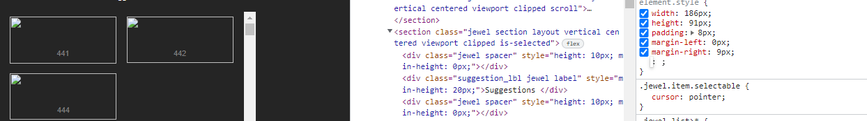 TileHorizontalLayout compute wrong margin-right in case of scroller (ignoring scrollbar width ...