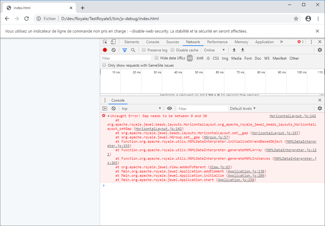 using "gap" property in is ignored or throw error (SDK0.9.7 royale-asjs_jsonly #1053) · Issue ...