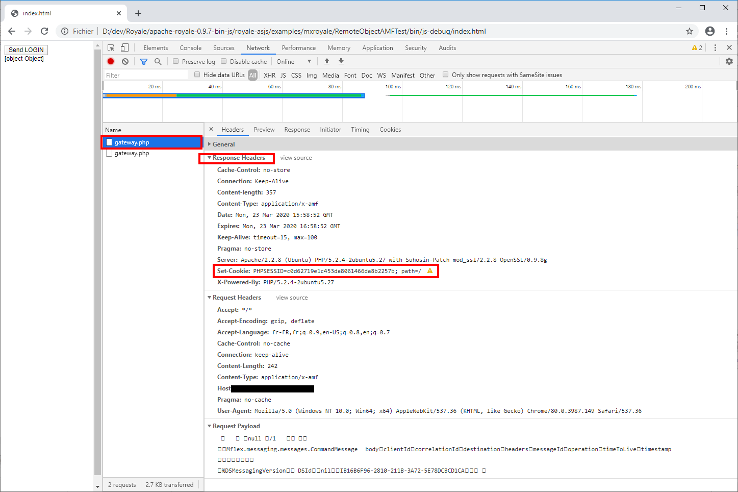 RemoteObject PHPSESSID issue SDK0.9.7##1086 · Issue #779 · apache/royale-asjs · GitHub
