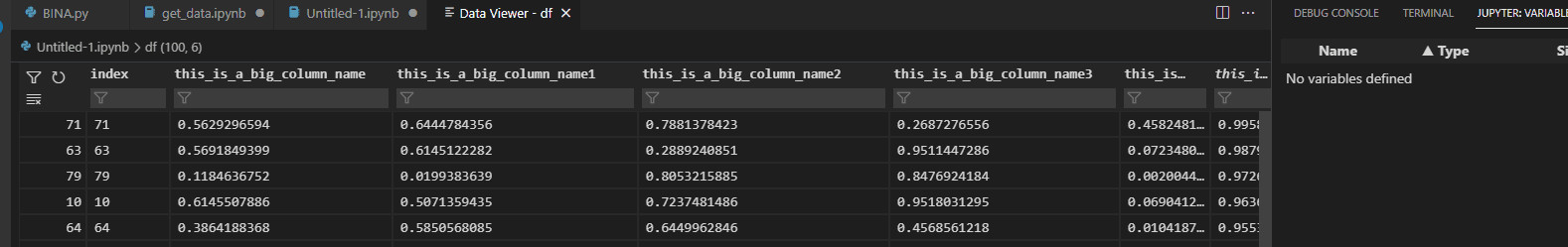 Expanding column length in Data Viewer · Issue #7950 · microsoft/vscode ...